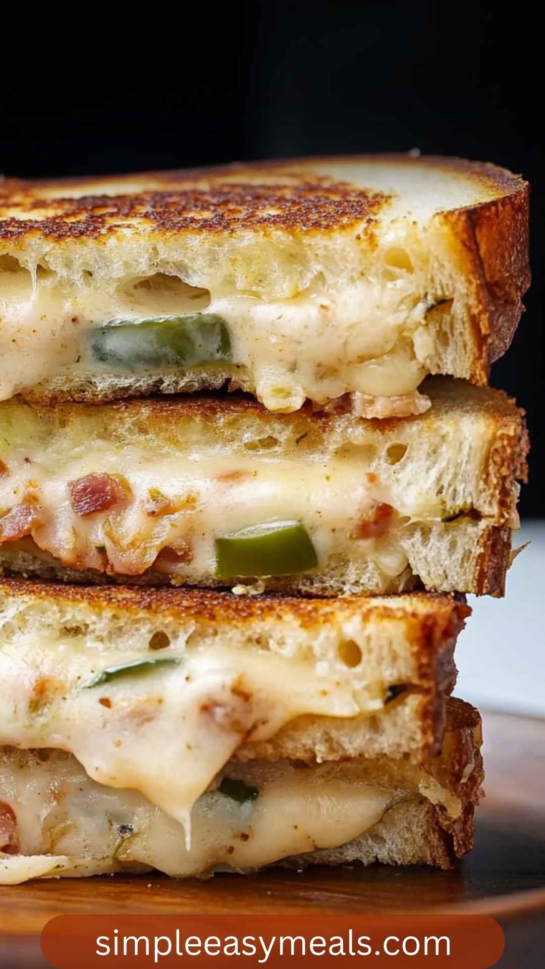 Jalapeno Popper Grilled Cheese Recipe - Simple Easy Meals