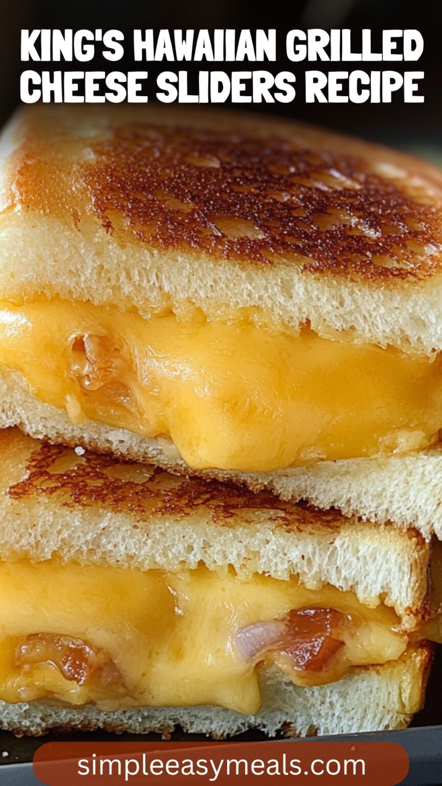 King's Hawaiian Grilled Cheese Sliders Recipe - Simple Easy Meals