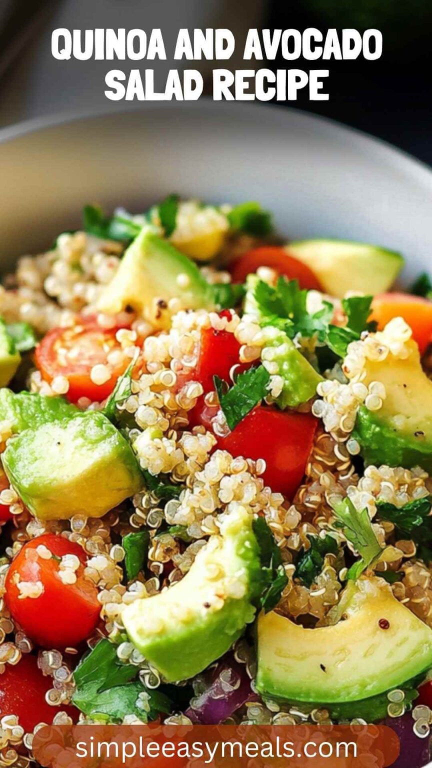 Quinoa and Avocado Salad Recipe - Simple Easy Meals