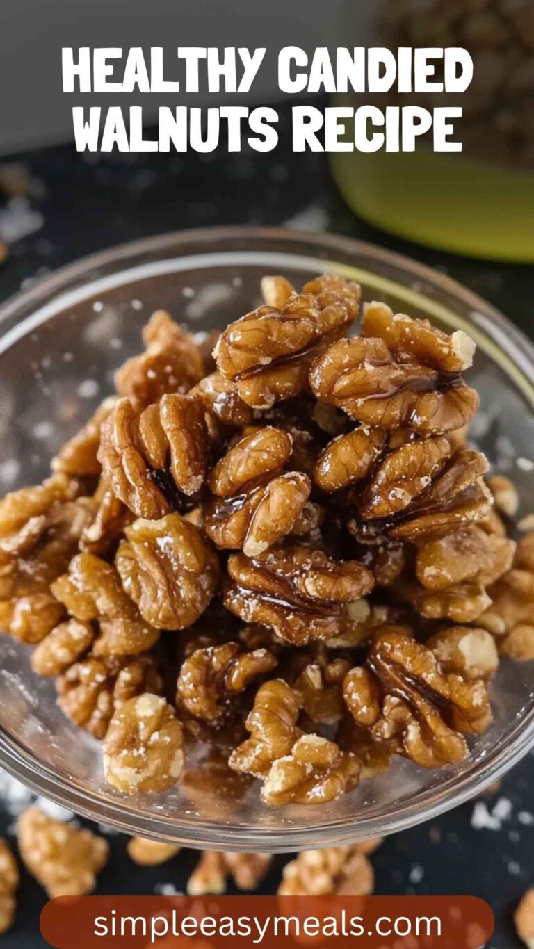 Healthy Candied Walnuts Recipe - Simple Easy Meals