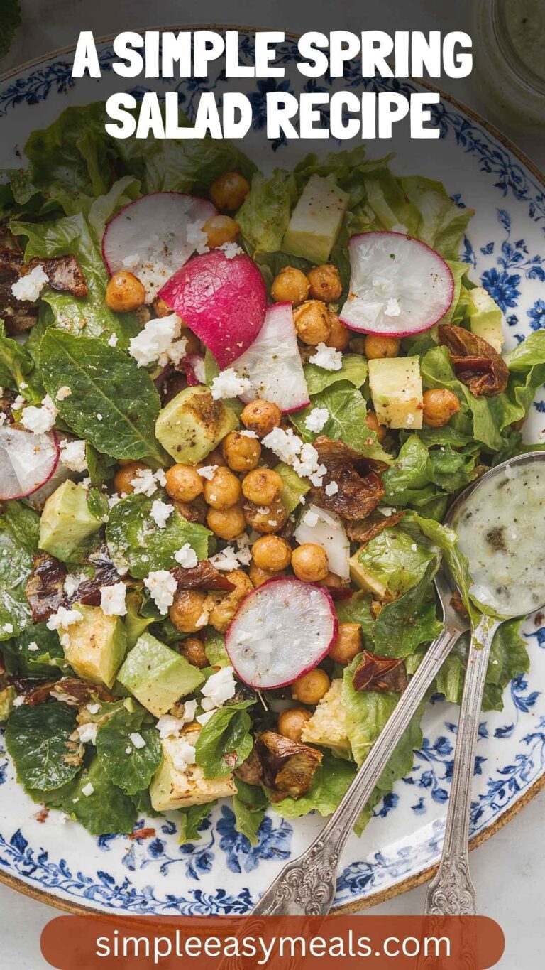A Simple Spring Salad Recipe - Simple Easy Meals