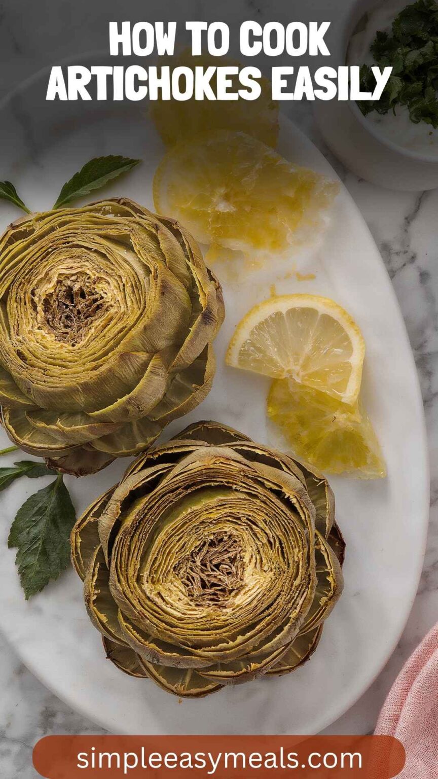 How To Cook Artichokes Easily - Simple Easy Meals