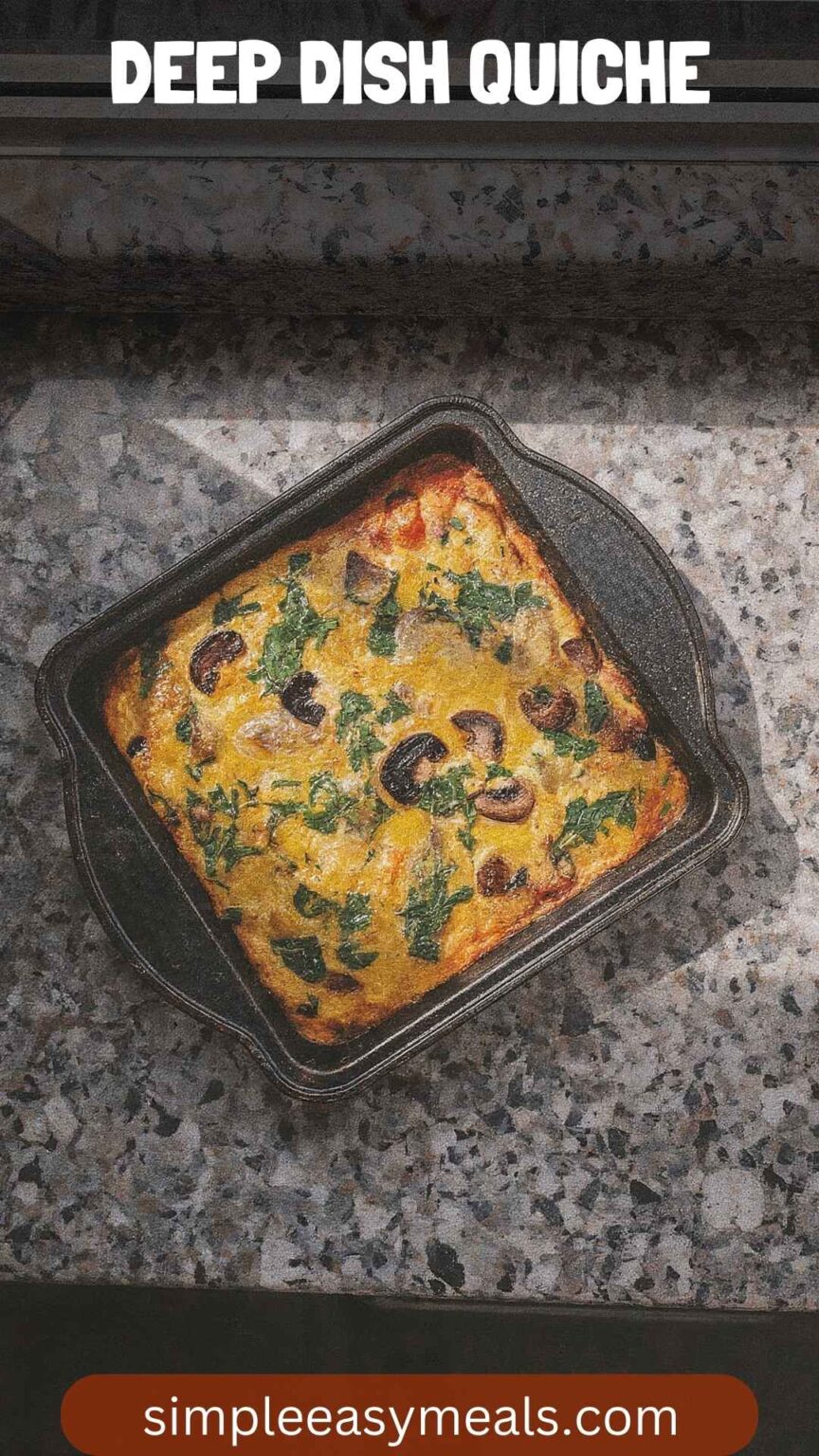 Deep Dish Quiche - Simple Easy Meals